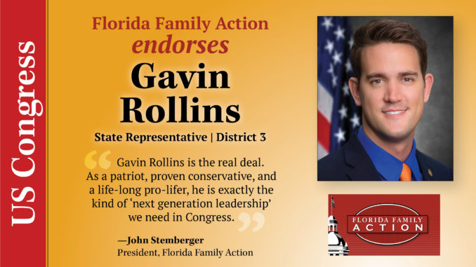 FFA Endorses Gavin Rollins for US House District 3